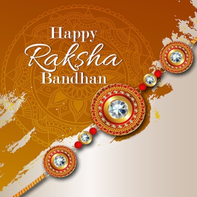 Happy Raksha Bandhan Greeting Template | PosterMyWall
