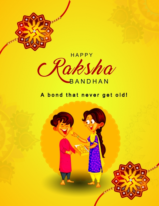Happy raksha bandhan poster Template | PosterMyWall