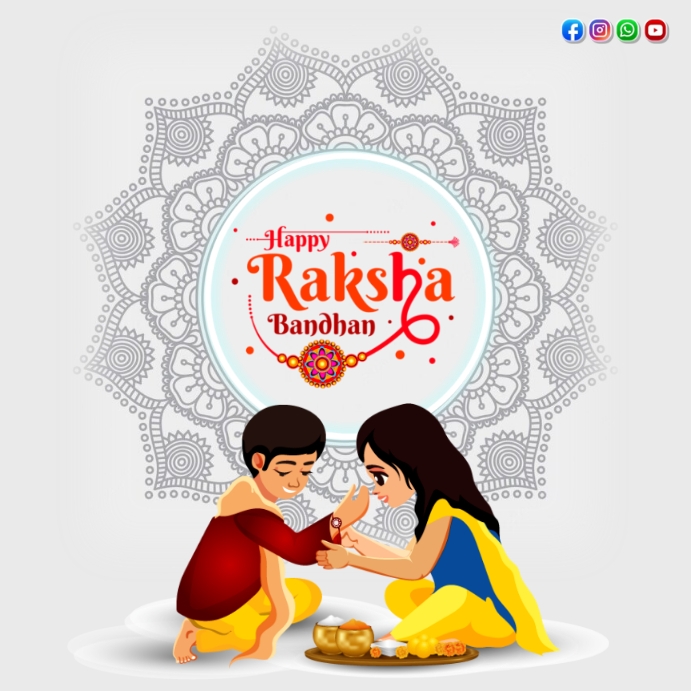 Happy raksha bandhan template | PosterMyWall