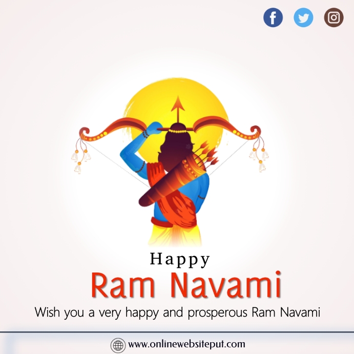 Plantilla de happy ram navami | PosterMyWall