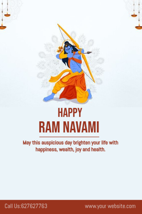 happy ram navami Template | PosterMyWall