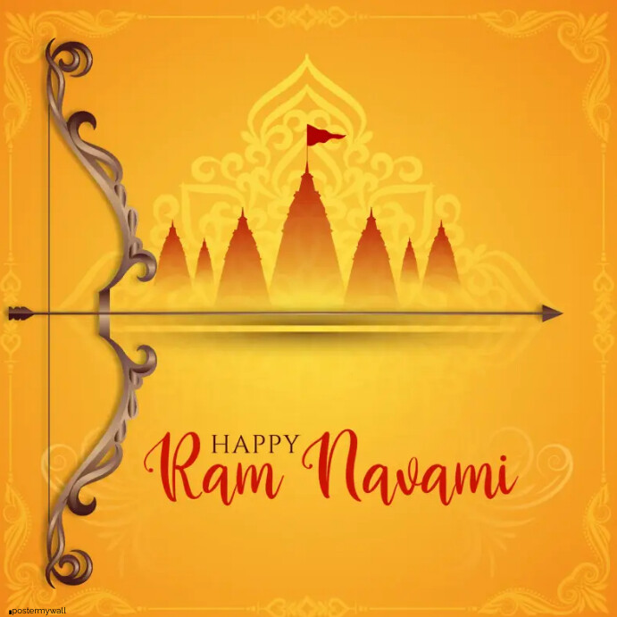 Happy Ram Navami Template | PosterMyWall