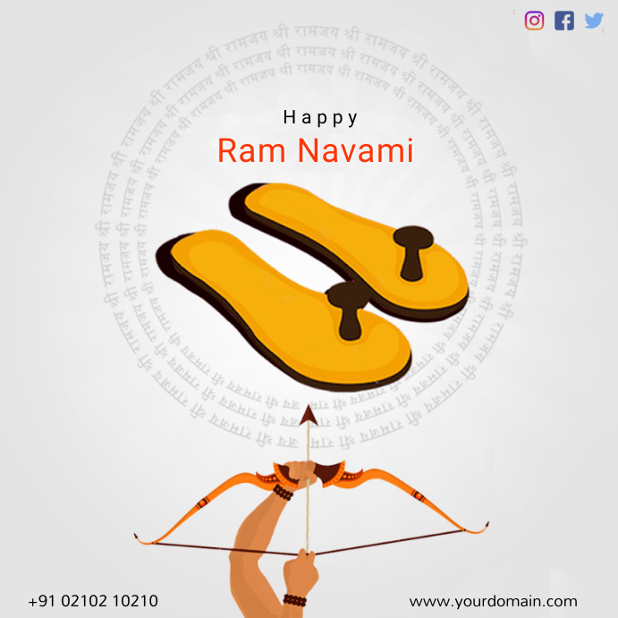 Happy Ram Navami Template | PosterMyWall
