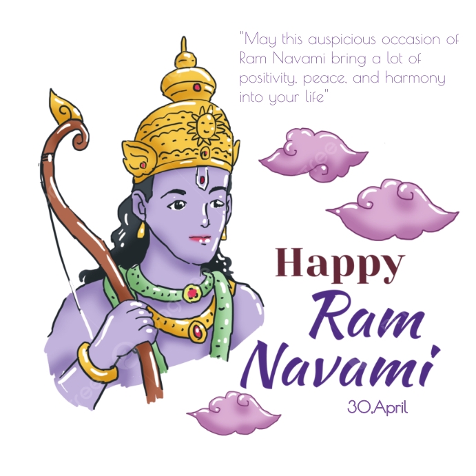 Plantilla de happy ram nawami day | PosterMyWall