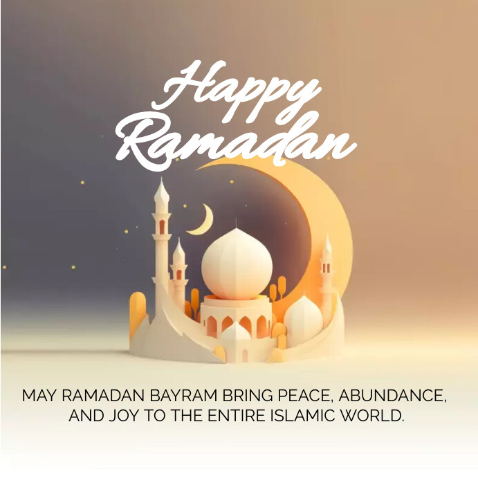 Plantilla de Happy Ramadan design | PosterMyWall