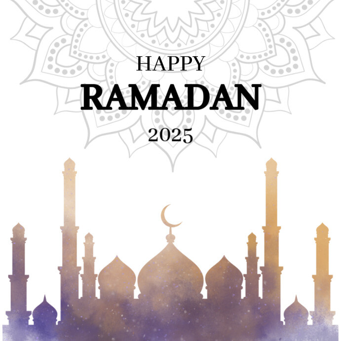 Happy Ramadan design template | PosterMyWall