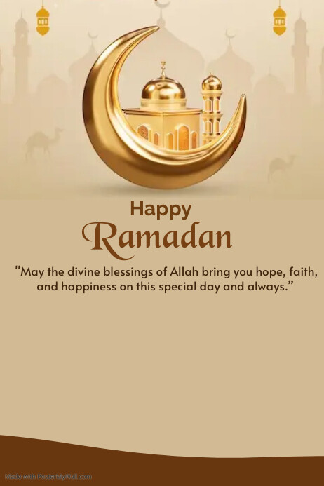 happy ramadan Templat | PosterMyWall