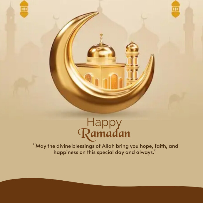 Plantilla de happy ramadan | PosterMyWall