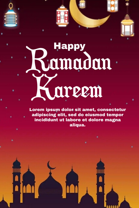 Happy ramadan Templat | PosterMyWall