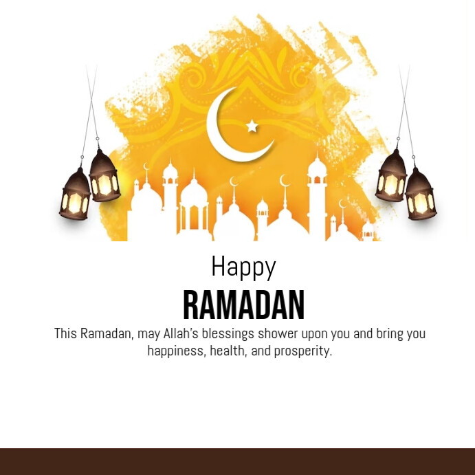 happy ramadan Template | PosterMyWall