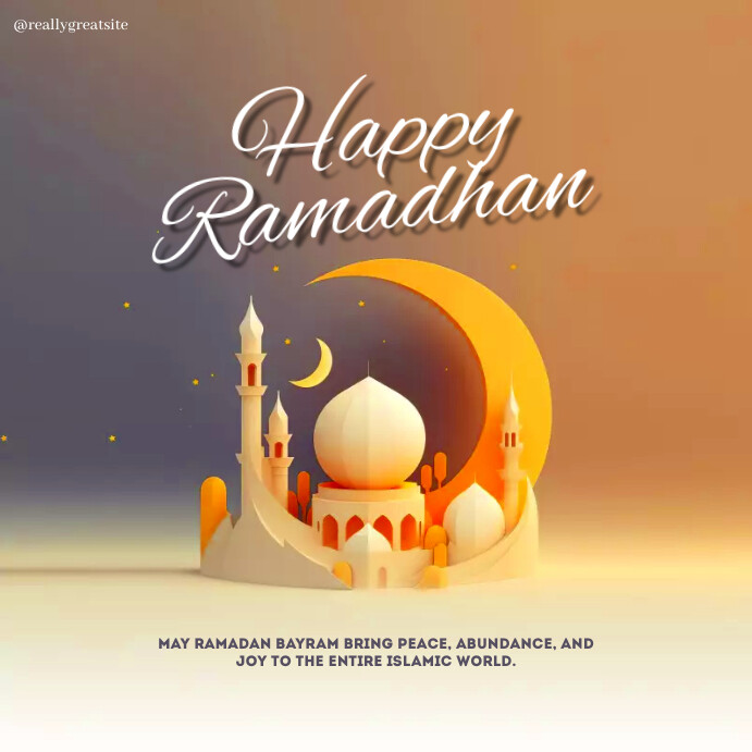 Happy Ramadan Instagram Post Template | PosterMyWall