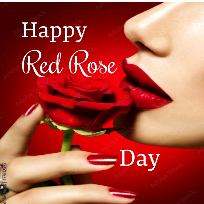 Plantilla de Happy Red Rose day Instagram post | PosterMyWall
