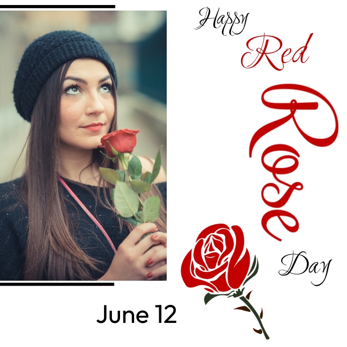 happy red rose day template | PosterMyWall