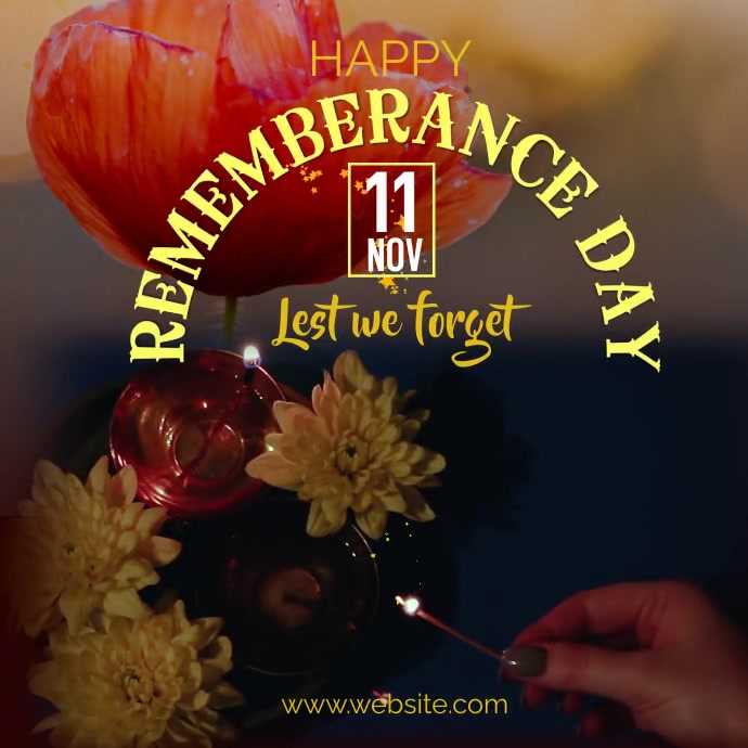 Copy of happy remembrance day | PosterMyWall
