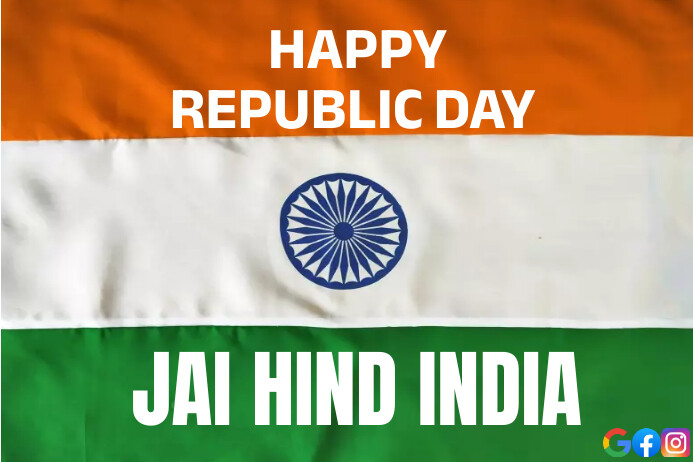 HAPPY REPUBLIC DAY 26TH JAN POSTER TEMPLATE | PosterMyWall