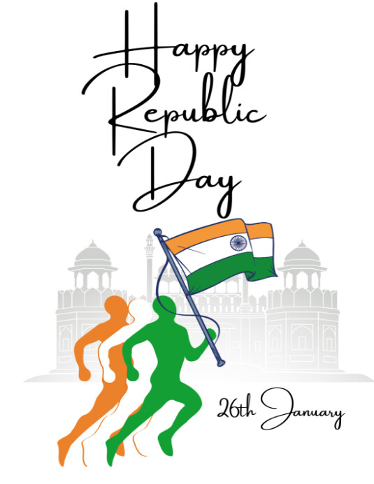 happy republic day Template | PosterMyWall