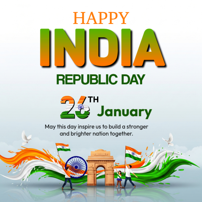 happy republic day Template | PosterMyWall