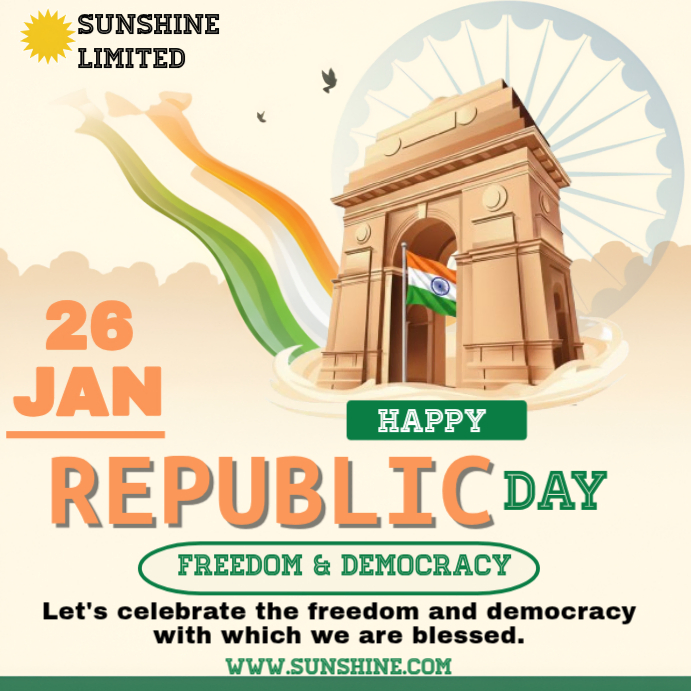 Happy Republic Day India Template | PosterMyWall