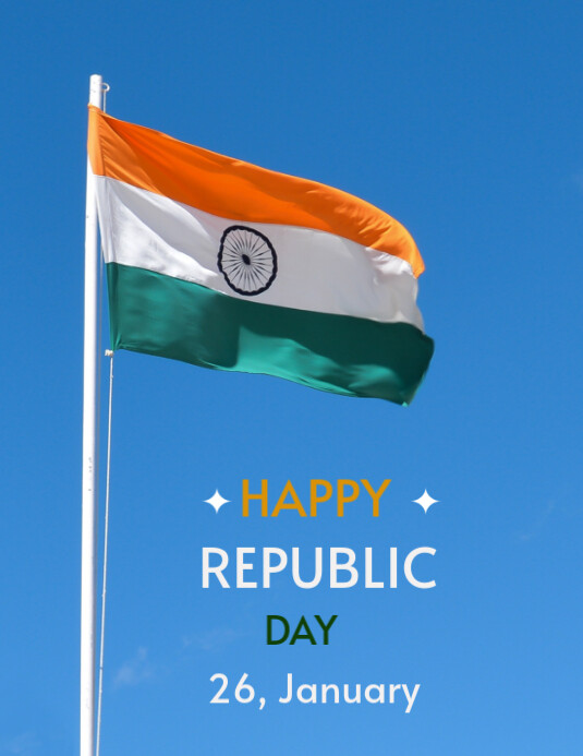 Happy Republic day India Flayer Template | PosterMyWall