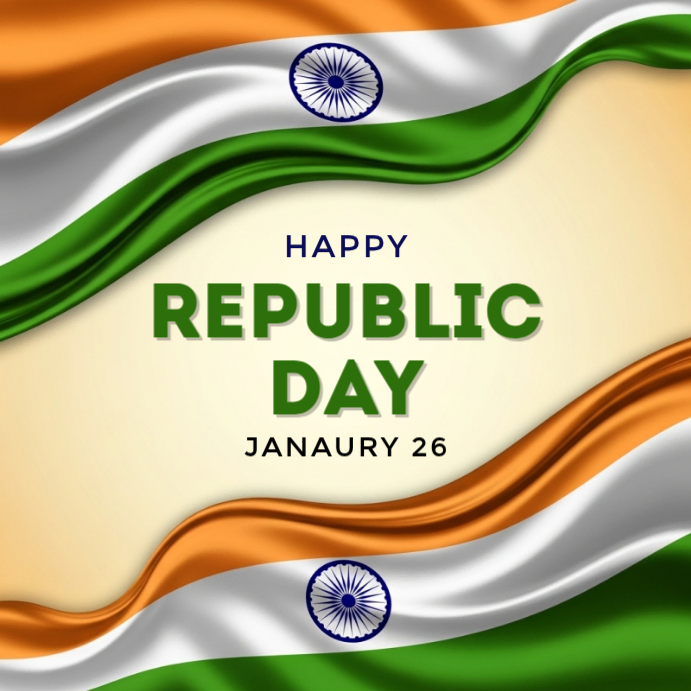 Happy Republic Day India Poster 2026 Template | PosterMyWall