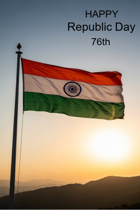 Plantilla de Happy Republic Day India Poster | PosterMyWall