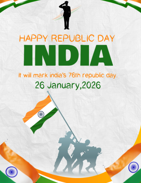 Happy republic day india template 2026 | PosterMyWall