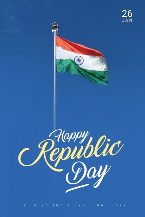 Happy republic day poster Template | PosterMyWall
