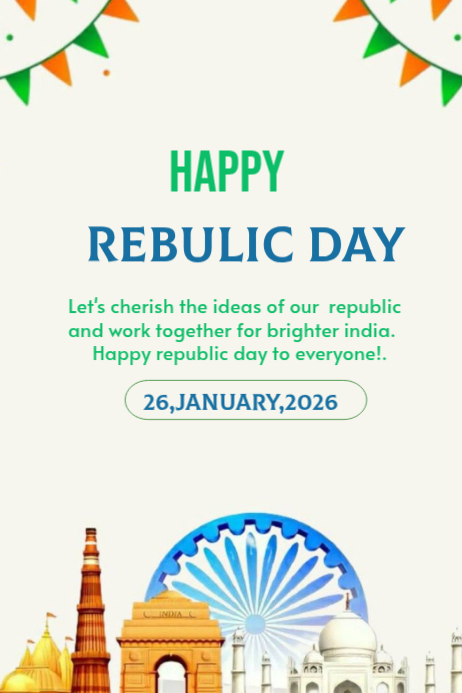 Happy Republic Day template 2026 | PosterMyWall