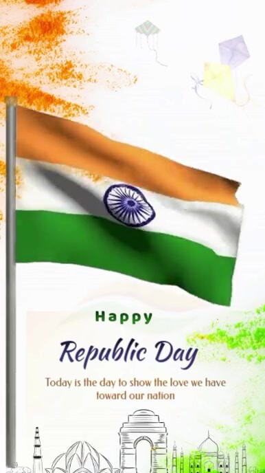 Happy Republic Day video Template | PosterMyWall