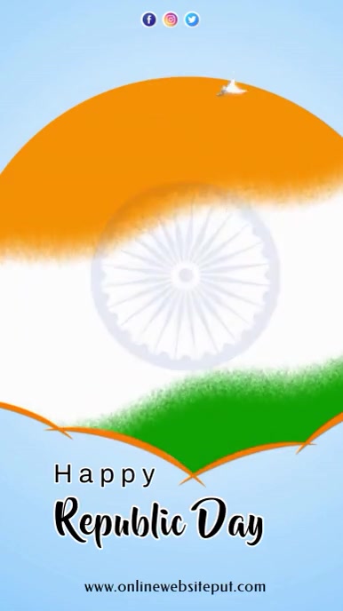 Happy Republic Day video Template | PosterMyWall