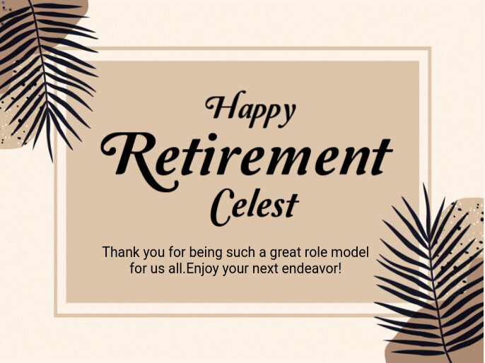 Happy Retirement Powerpoint Template Retirement Party Powerpoint