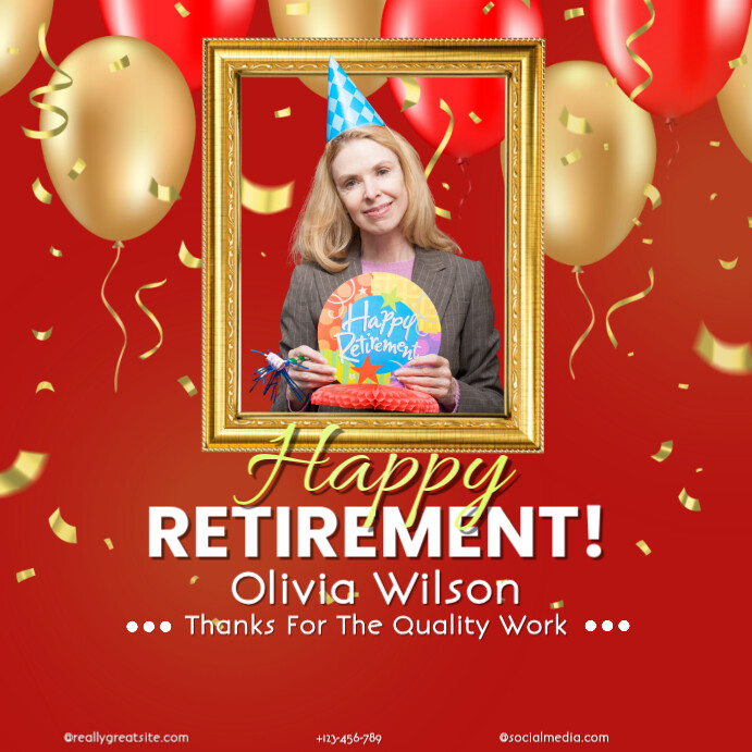 HAPPY RETIREMENT Template | PosterMyWall