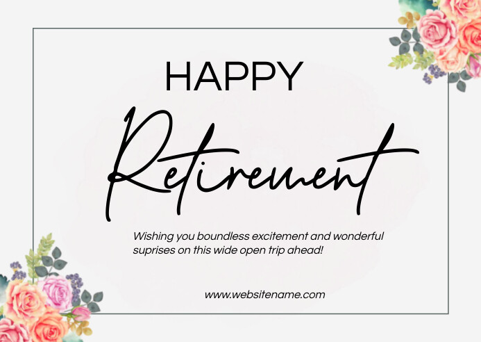 happy retirement poster template (1) | PosterMyWall