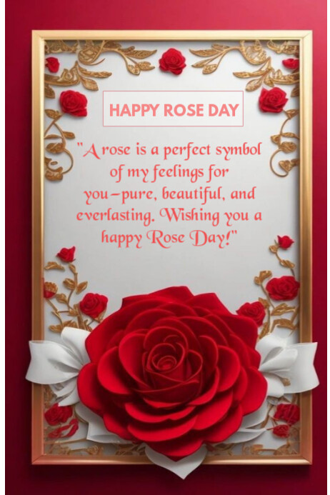 Happy Rose Day Template | PosterMyWall