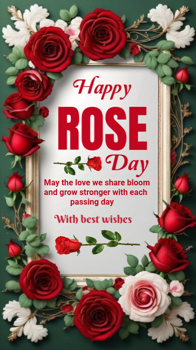 Copy of happy rose day | PosterMyWall