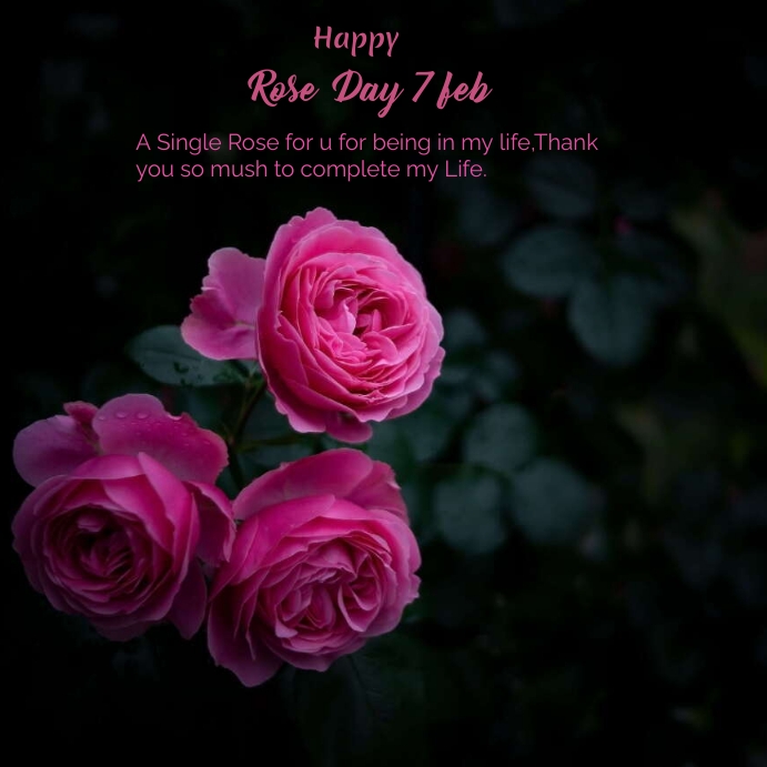 Happy Rose day Template | PosterMyWall