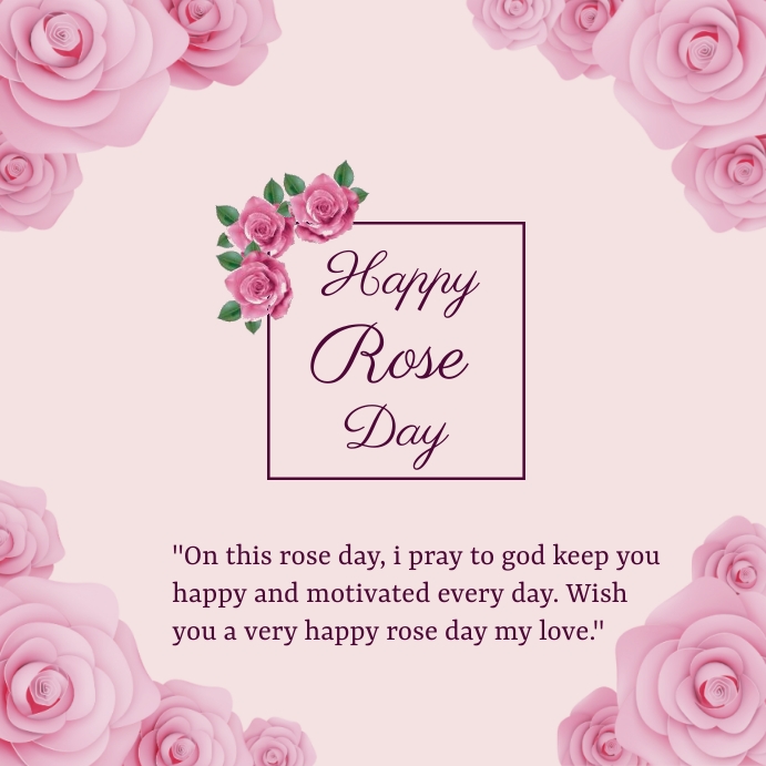 Copy of happy rose day | PosterMyWall