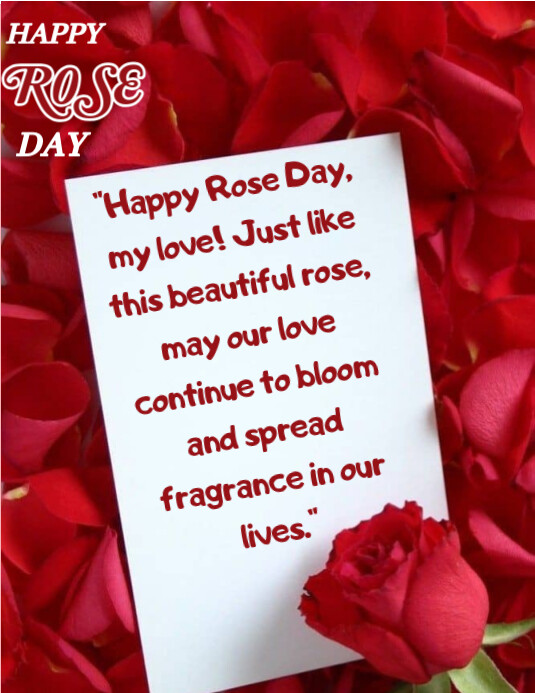 Copy of Happy Rose day | PosterMyWall