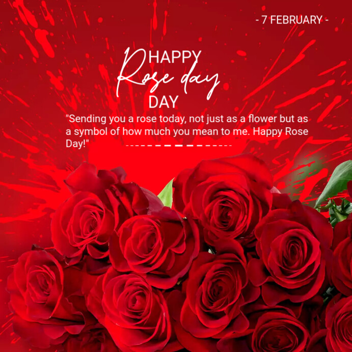 Happy rose day Template | PosterMyWall