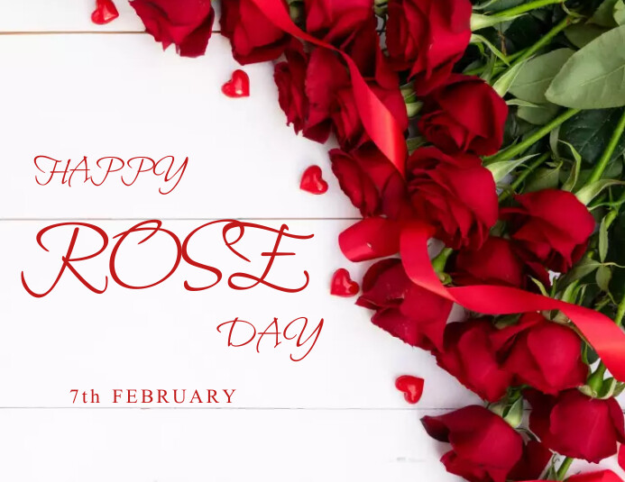 Happy Rose Day flyer post 2024 Template | PosterMyWall