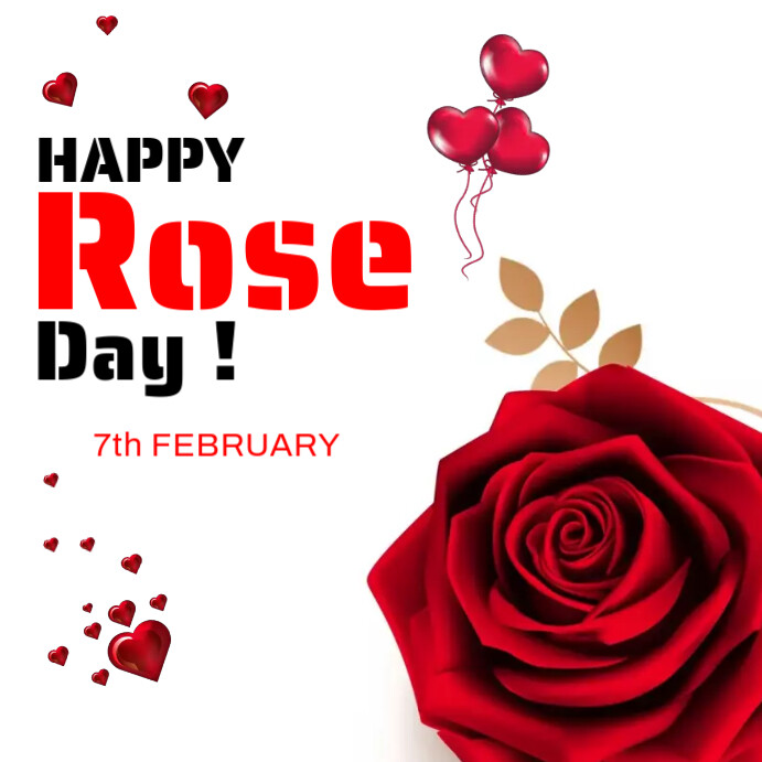 Copy of HAPPY ROSE DAY GREETING CARD | PosterMyWall
