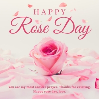 Rose Day Wishes Instagram Post Template | PosterMyWall