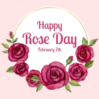 Rose Day Wishes Instagram Post Template | PosterMyWall