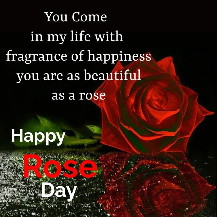 Plantilla de Happy rose day Instagram post | PosterMyWall