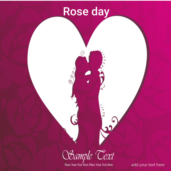 Happy Rose day Instagram post template | PosterMyWall