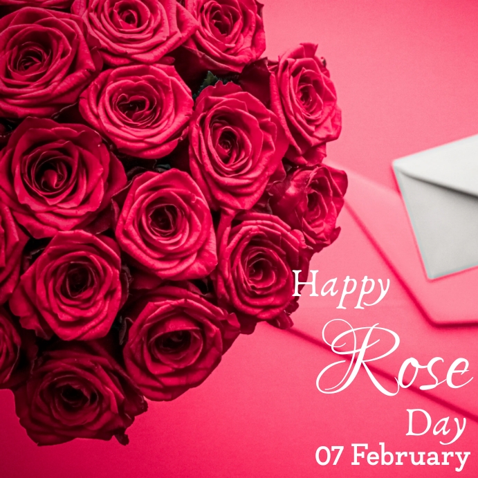 Happy rose day instagram template flyer | PosterMyWall