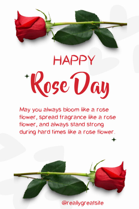 Happy Rose Day template 2025 | PosterMyWall