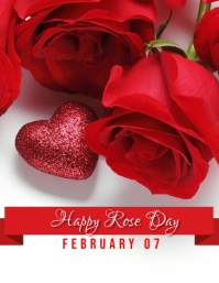 happy rose day poster template flyer | PosterMyWall