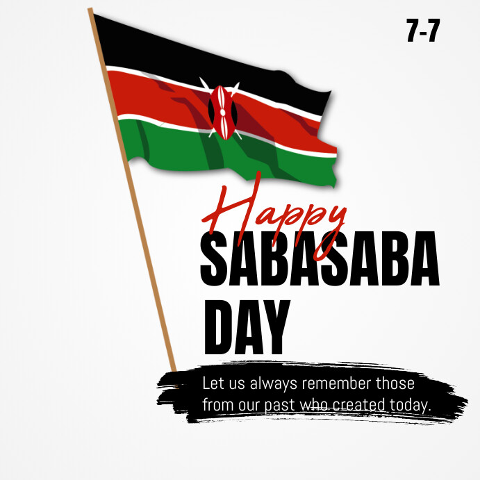 Happy Sabasaba Day Kenya Poster Template | PosterMyWall