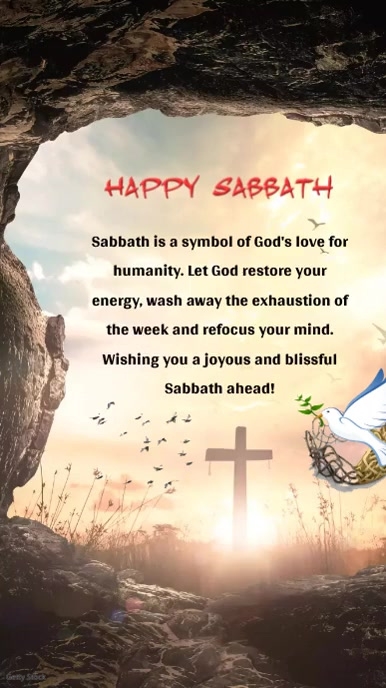 Happy Sabbath Day Template (2) | PosterMyWall